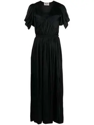 Zadig&Voltaire Bow-embellished Crinkled Satin Dress