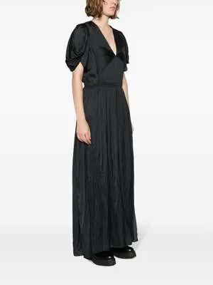 Zadig&Voltaire Bow-embellished Crinkled Satin Dress