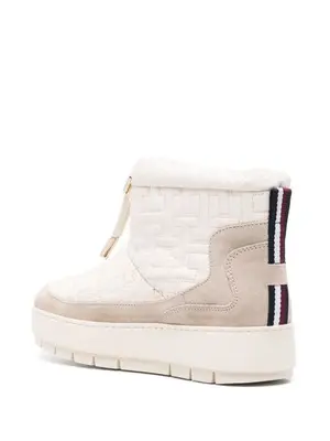 Tommy Hilfiger Monogram-jacquard Platform Snow Boots