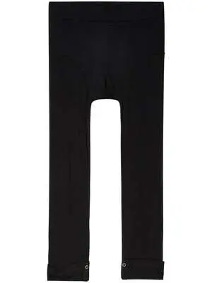 Random Identities Elasticated-waistband Cotton-blend Leggings - Black