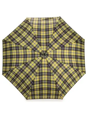 Mackintosh Ayr Check-pattern Automatic Telescopic Umbrella - Green