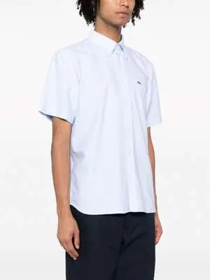 Lacoste Logo-patch Cotton Shirt - Blue