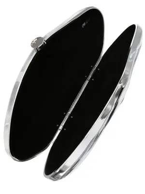 Cult Gaia Caldera Sculpted Clutch - Silver