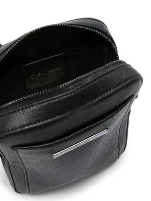 Calvin Klein Logo-plaque Faux-leather Crossbody Bag