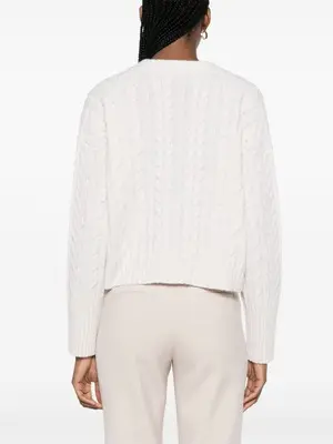 Peserico Cable-knit Cropped Cardigan