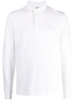 Lacoste Smart Paris Logo-patch Polo Shirt - White