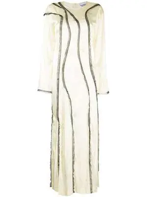 GANNI Lace-trim Maxi Dress
