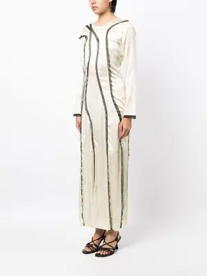 GANNI Lace-trim Maxi Dress