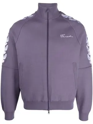 3.PARADIS Dove-print Zip-up Sweatshirt
