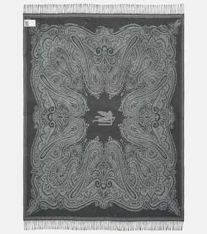 Etro Paisley Wool And Cashmere Blanket