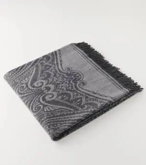 Etro Paisley Wool And Cashmere Blanket