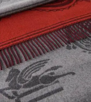 Etro Paisley Wool And Cashmere Blanket