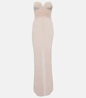 Magda Butrym Crochet Midi Dress - White