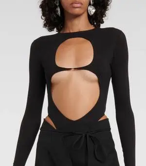 LAQUAN SMITH Cutout Bodysuit