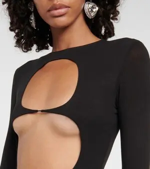 LAQUAN SMITH Cutout Bodysuit