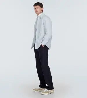 GR10K Straight-leg Wool-blend Trousers