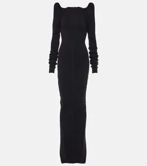 Rick Owens Cashmere And Wool Gown