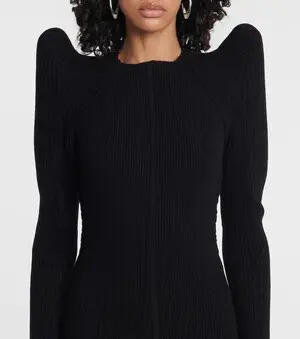 Rick Owens Cashmere And Wool Gown