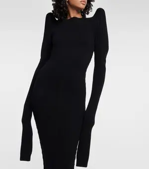 Rick Owens Cashmere And Wool Gown