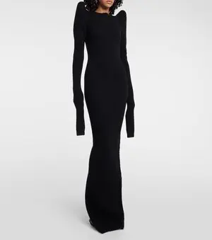 Rick Owens Cashmere And Wool Gown