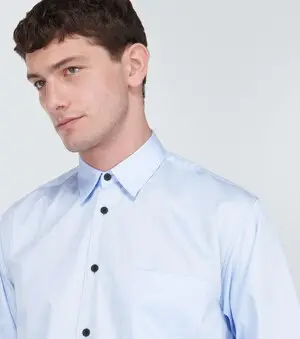 GR10K Cotton Poplin Shirt - Blue