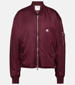 COURREGES Courrèges Logo Bomber Jacket - Red