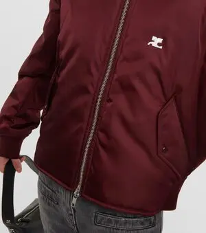 COURREGES Courrèges Logo Bomber Jacket - Red