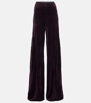 Rick Owens Velvet Wide-leg Trousers