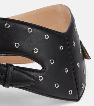 Alaïa Perforated Leather Belt