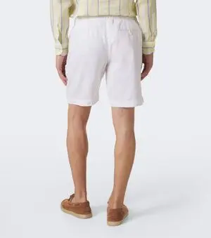 Frescobol Carioca Felipe Linen-blend Shorts - White