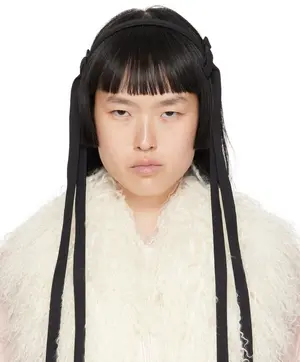 Sandy Liang Black Recital Headband In Silver - 20% Off | Editorialist