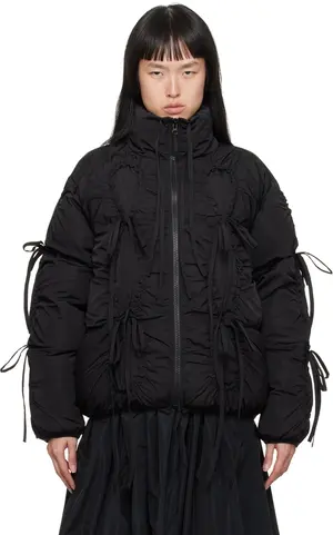 Sandy Liang Sandy Liang Black Bommy Puffer Jacket - Black