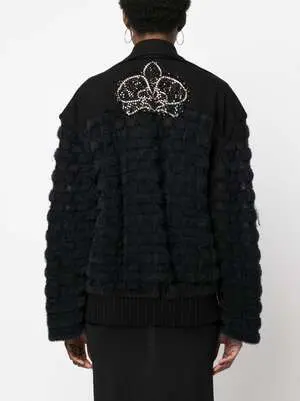 GENNY Brooch-detail Wool Jacket