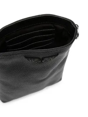 Zadig&Voltaire Rock Leather Phone Pouch - Black