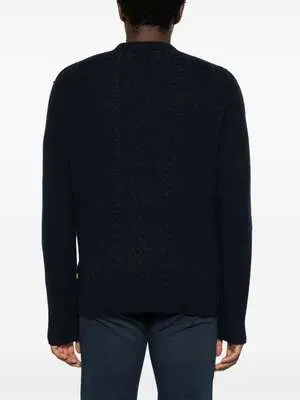 BOSS Crew-neck Cable-knit Jumper