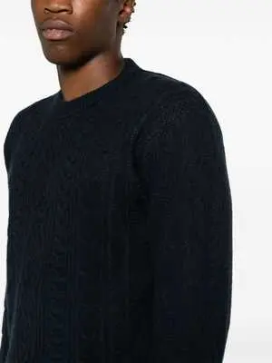 BOSS Crew-neck Cable-knit Jumper