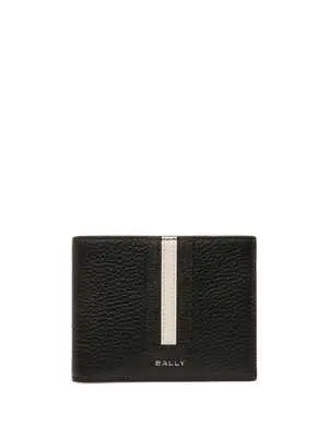 Bally Ribbon Bi-fold Leather Wallet - Black