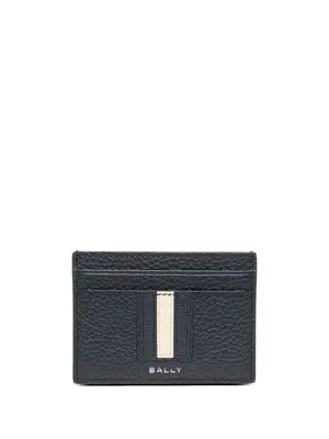 Bally Logo-print Leather Cardholder - Grey