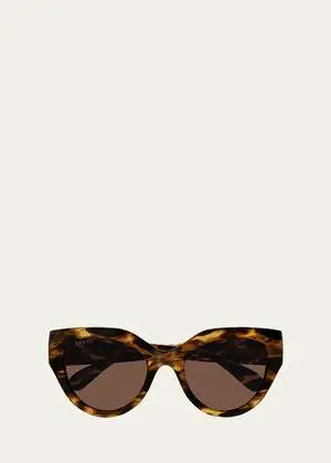 Gucci Gg Emblem Cat-eye Sunglasses