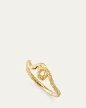 Bea Bongiasca 9k Touch Of Wave Ring
