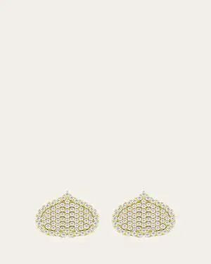 KAMAL Eye Adore Stud Earrings, 15mm - Gold