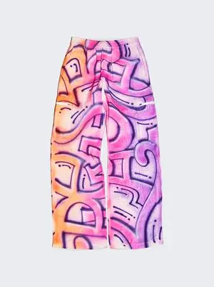 CASELLA MEYER Silk Cargo Pants - Purple