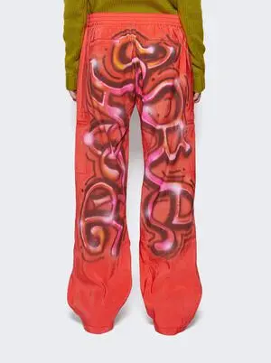 CASELLA MEYER Silk Cargo Pants - Orange