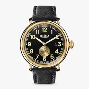 Shinola The Runwell Automatic Subsecond 45mm Watch - Black
