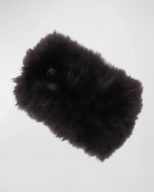 Gorski Knit Cashmere Headband - Brown