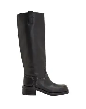 Pull-On Leather Boots