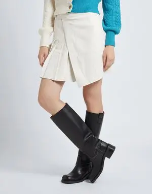8 BY YOOX Grain Leather High Boots