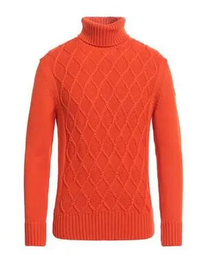 Paul & Shark Paul & Shark Virgin Wool Turtleneck Sweater Orange