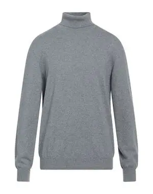 GRAN SASSO Man Turtleneck Sage Green Size 44 Cashmere Grey