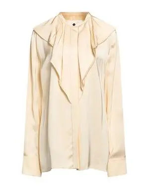 JIL SANDER Ruched Satin Shirt - White